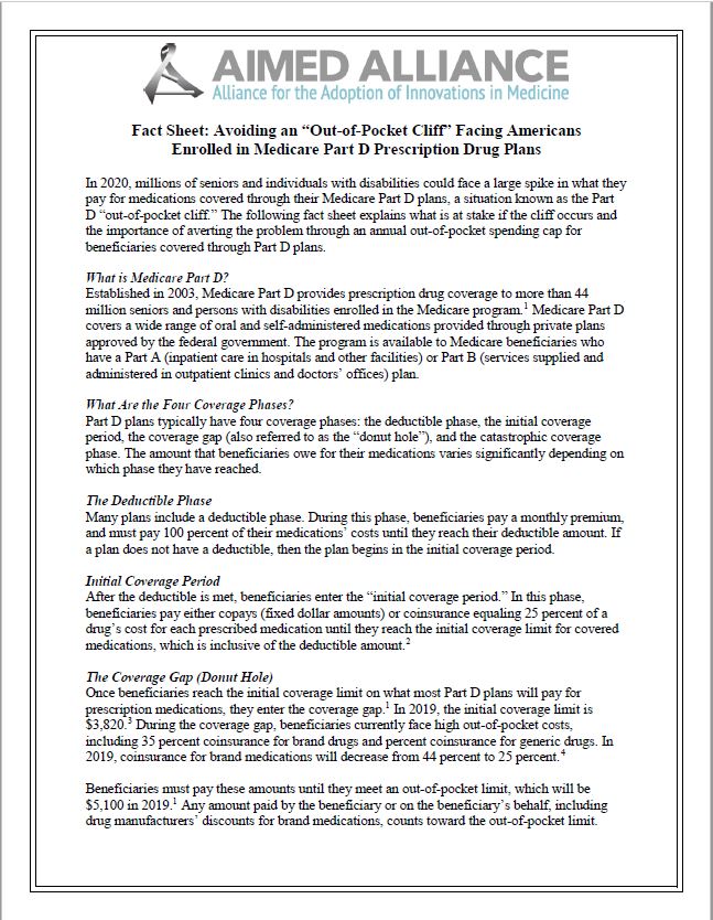 Aimed Alliance Avoiding the “Out of Pocket Cliff” in Medicare Part D ...