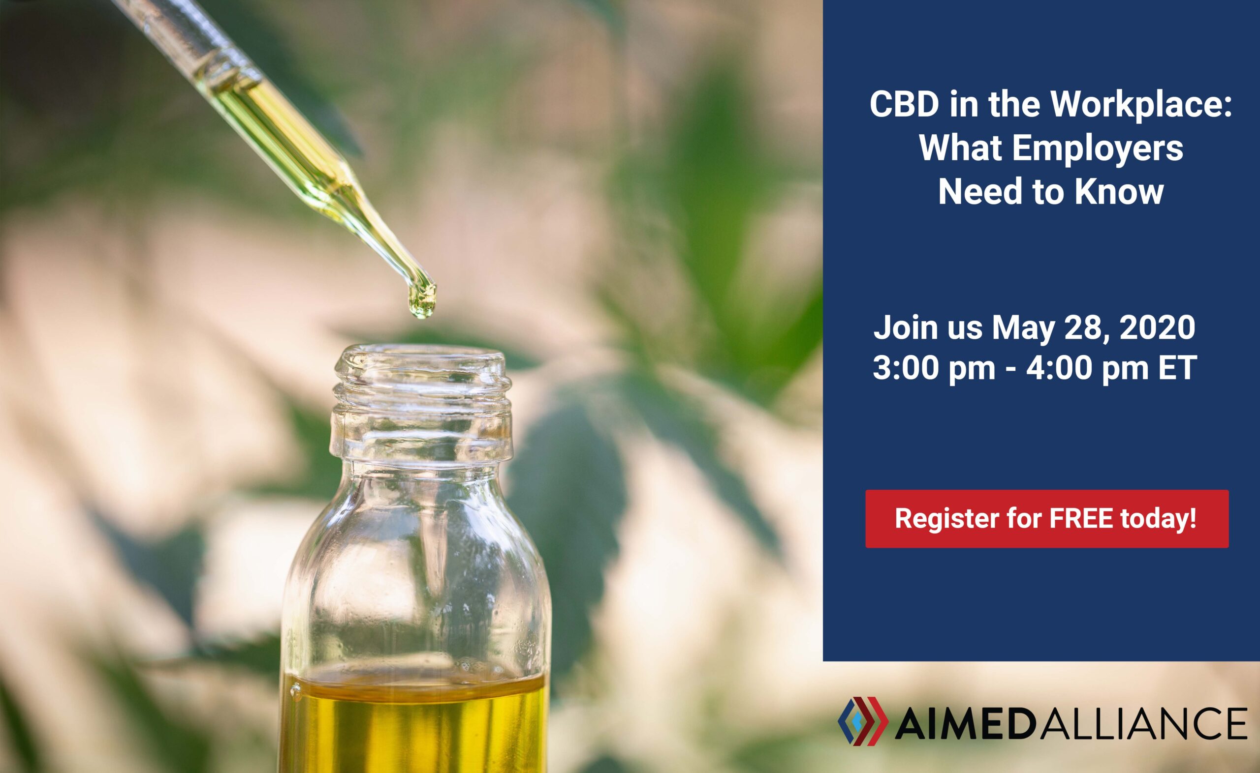 Free Webinar: CBD in the Workplace: What Employers Need to Know - Aimed ...