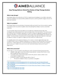 Step Therapy Reform: Clinical Peer Review of Step Therapy Decision ...
